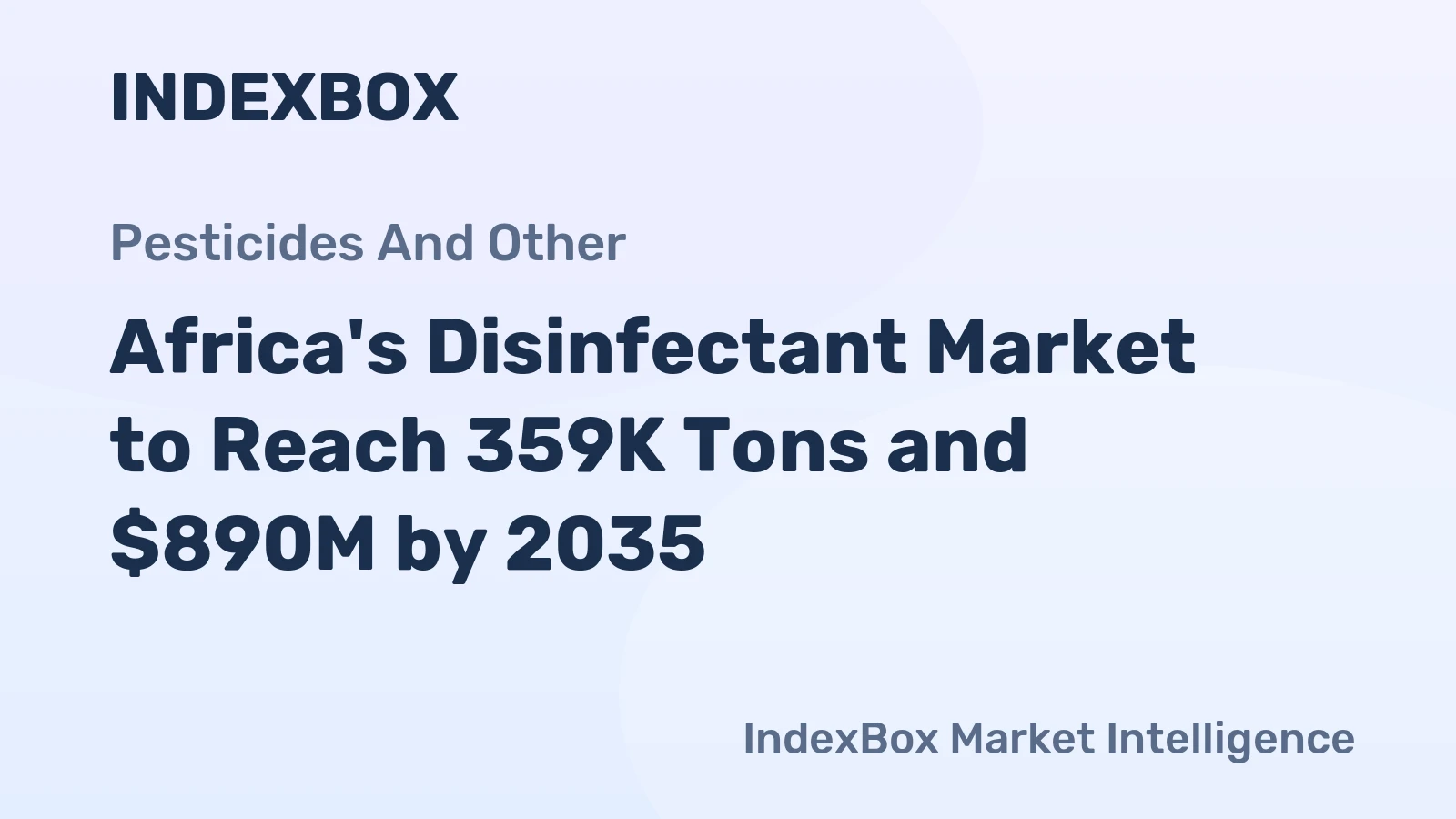 Africa's Disinfectant Market to Reach 359K Tons and $890M by 2035
