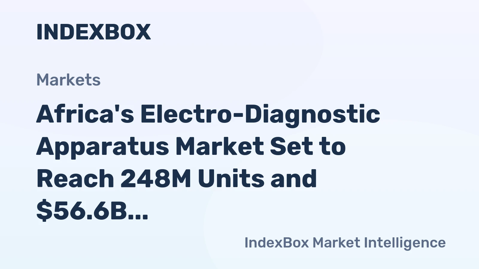 Africa's Electro-Diagnostic Apparatus Market Set to Reach 248M Units and $56.6B by 2035