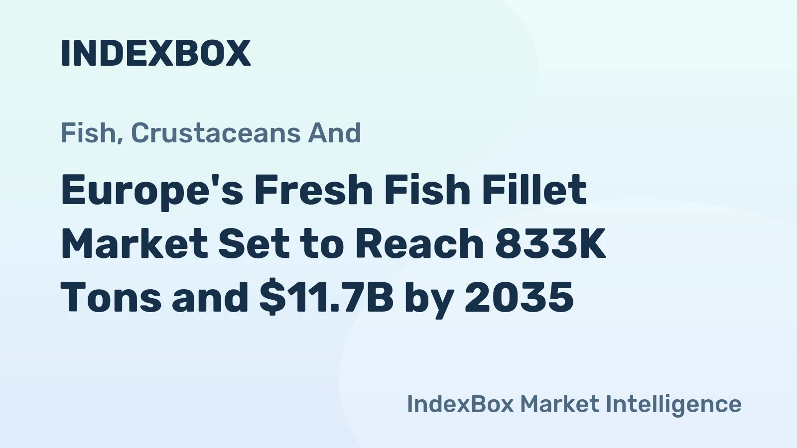 Europe's Fresh Fish Fillet Market Set to Reach 833K Tons and $11.7B by 2035