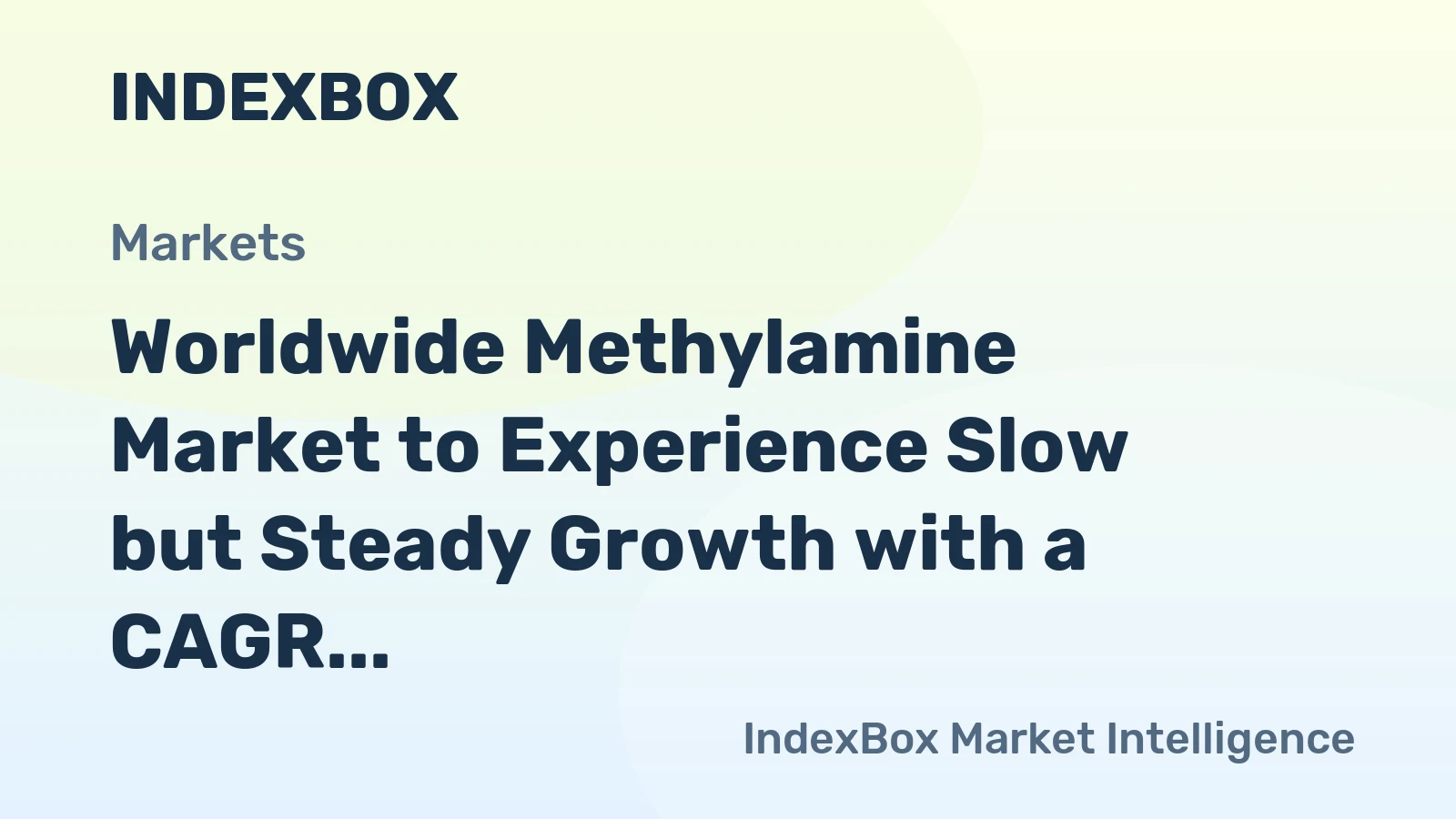 Worldwide Methylamine Market to Experience Slow but Steady Growth with a CAGR of +0.6% from 2024 to 2035