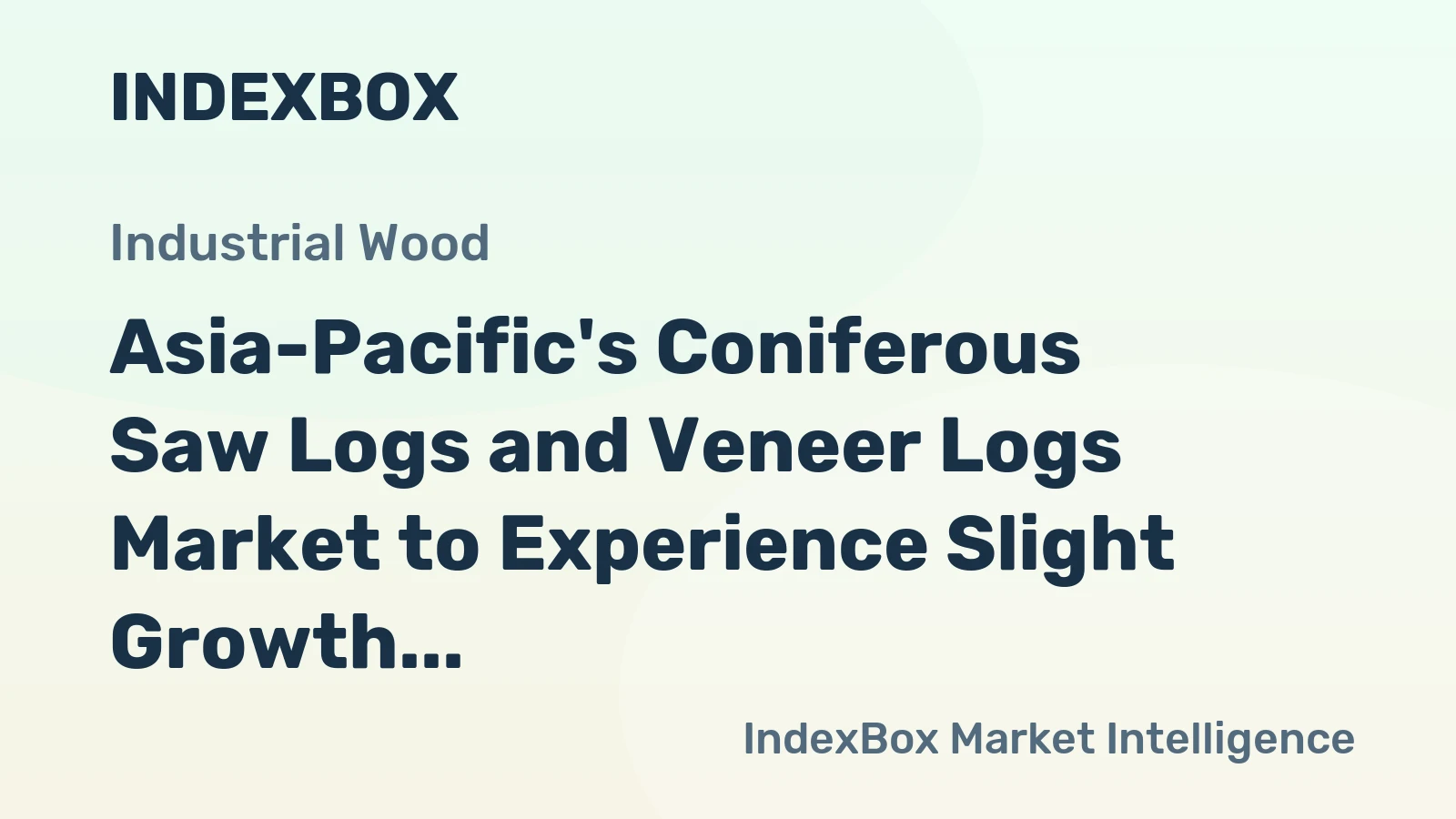 Asia-Pacific's Coniferous Saw Logs and Veneer Logs Market to Experience Slight Growth with CAGR of +0.4% from 2024 to 2035