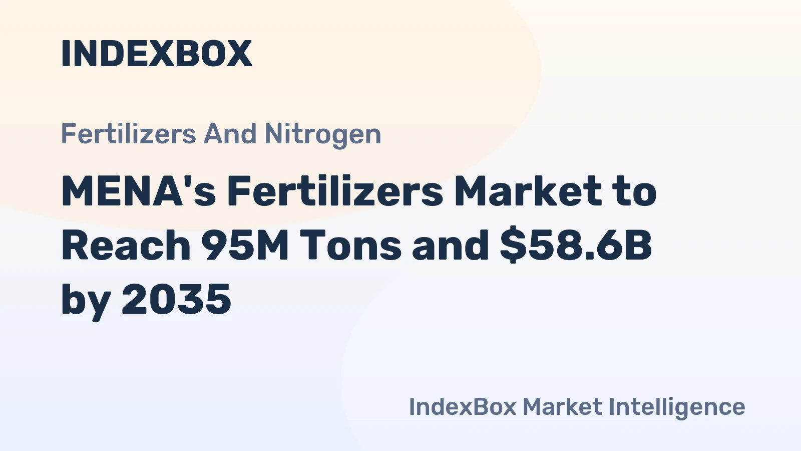 MENA's Fertilizers Market to Reach 95M Tons and $58.6B by 2035