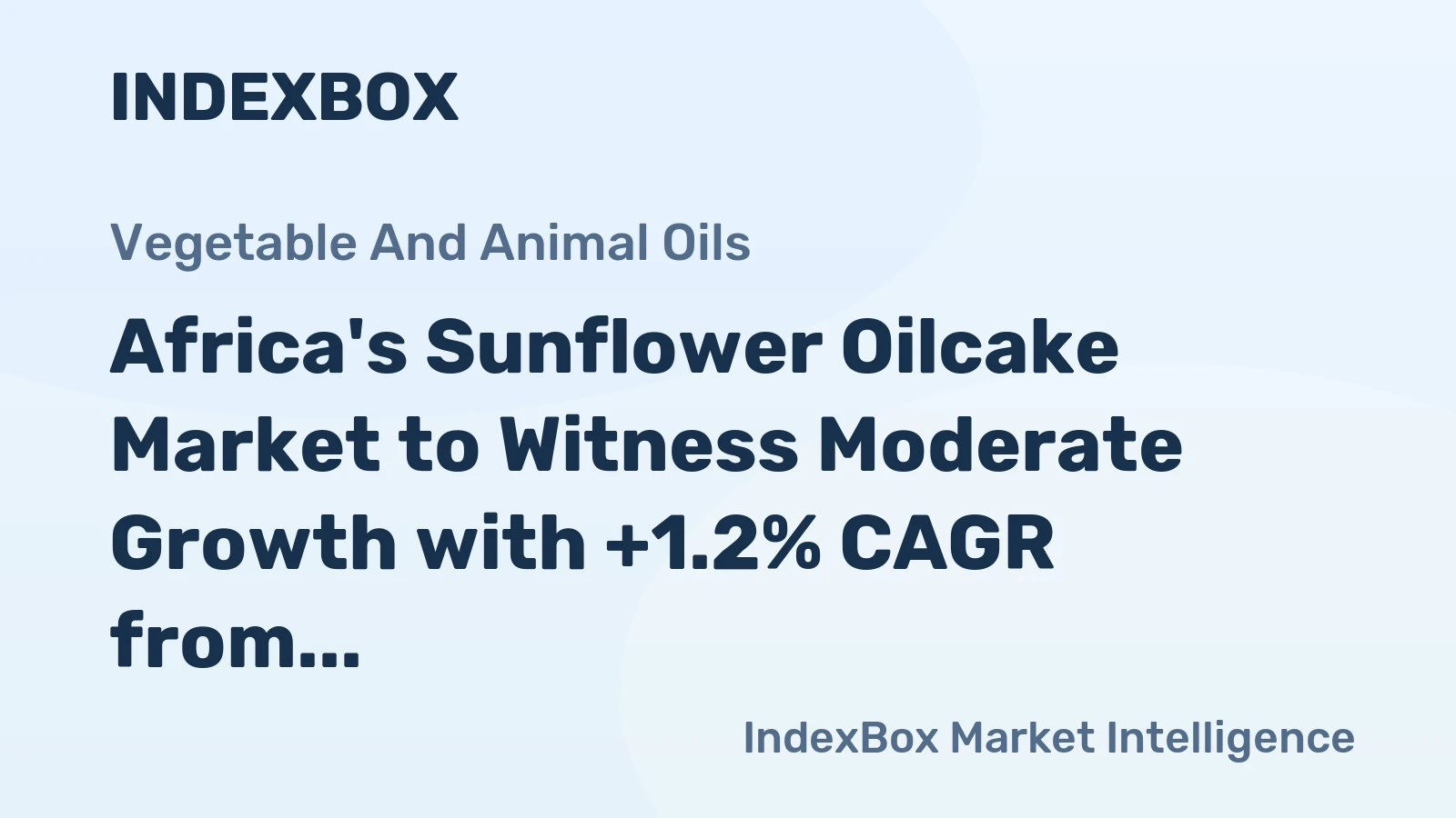Africa's Sunflower Oilcake Market to Witness Moderate Growth with +1.2% CAGR from 2024 to 2035