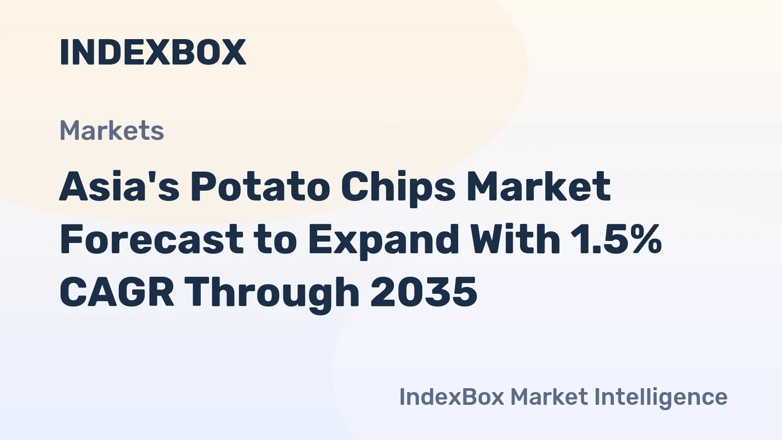 Asia's Potato Chips Market Forecast to Expand With 1.5% CAGR Through 2035