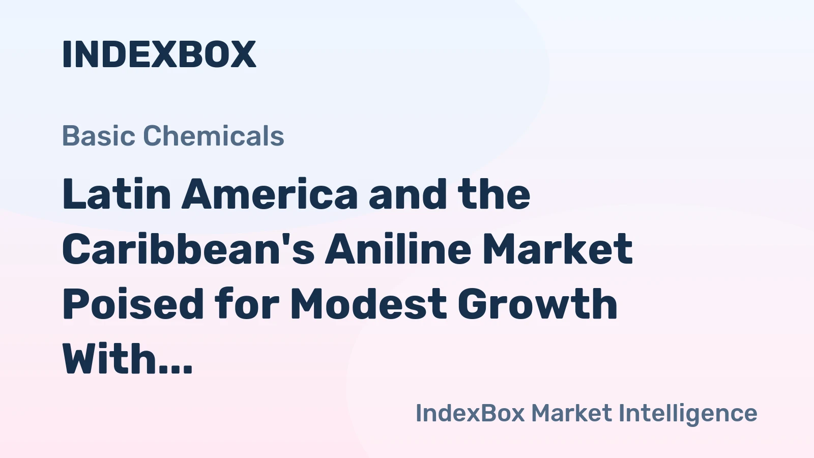Latin America and the Caribbean's Aniline Market Poised for Modest Growth With 1.0% CAGR Through 2035