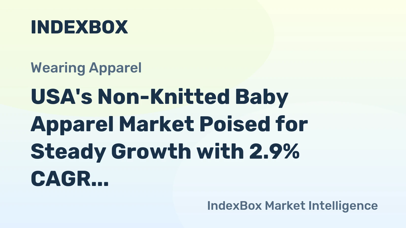 USA's Non-Knitted Baby Apparel Market Poised for Steady Growth with 2.9% CAGR Through 2035