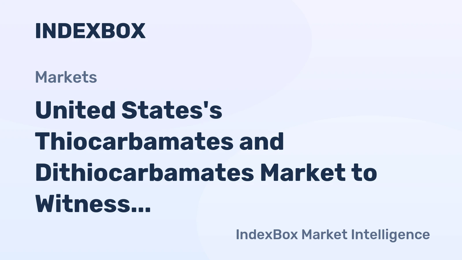 United States's Thiocarbamates and Dithiocarbamates Market to Witness Slow Growth with CAGR of +0.3% by 2035