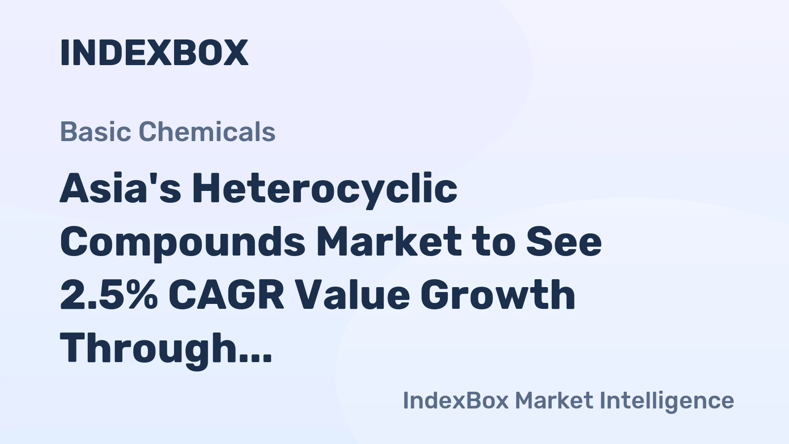 Asia's Heterocyclic Compounds Market to See 2.5% CAGR Value Growth Through 2035