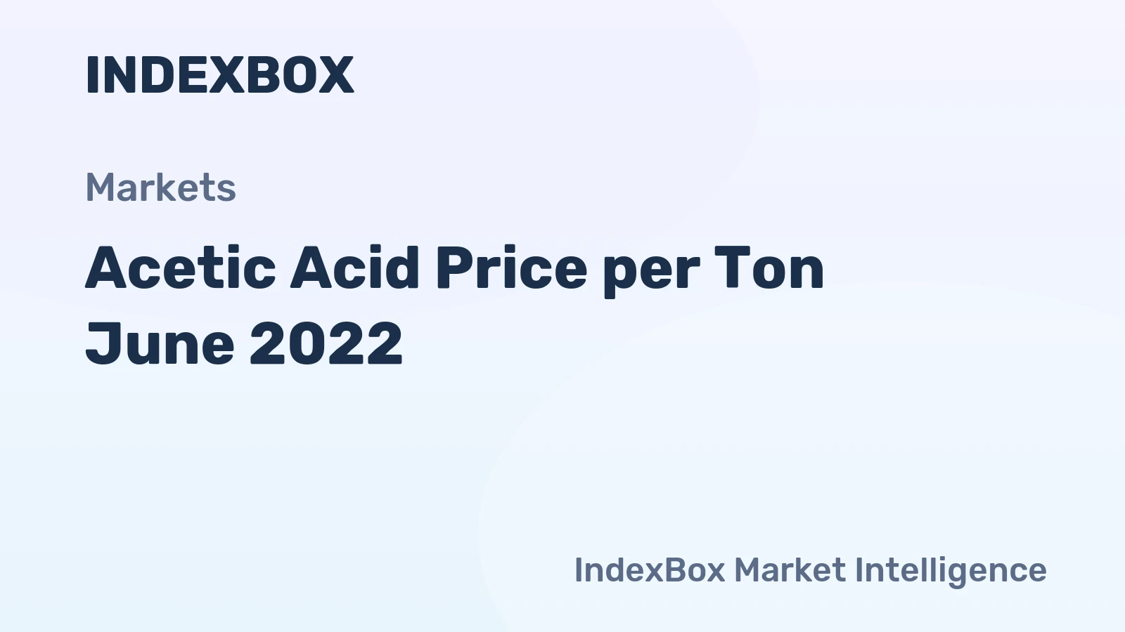 Acetic Acid Price per Ton June 2022