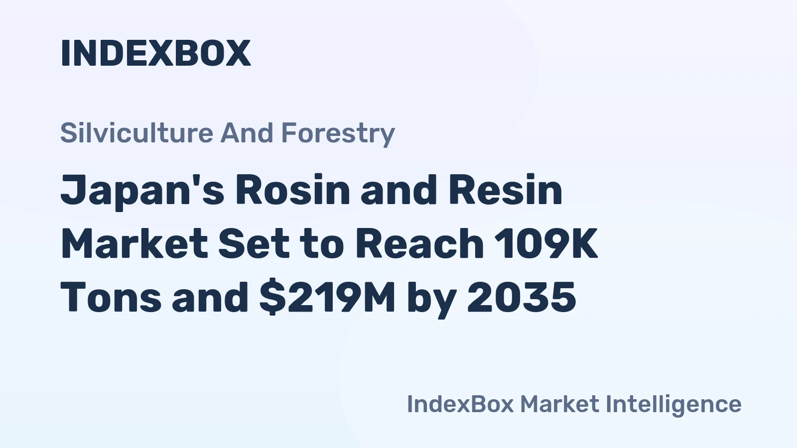 Japan's Rosin and Resin Market Set to Reach 109K Tons and $219M by 2035
