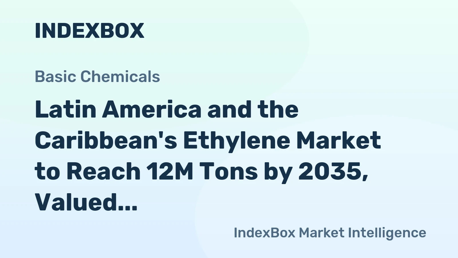 Latin America and the Caribbean's Ethylene Market to Reach 12M Tons by 2035, Valued at $33.3B