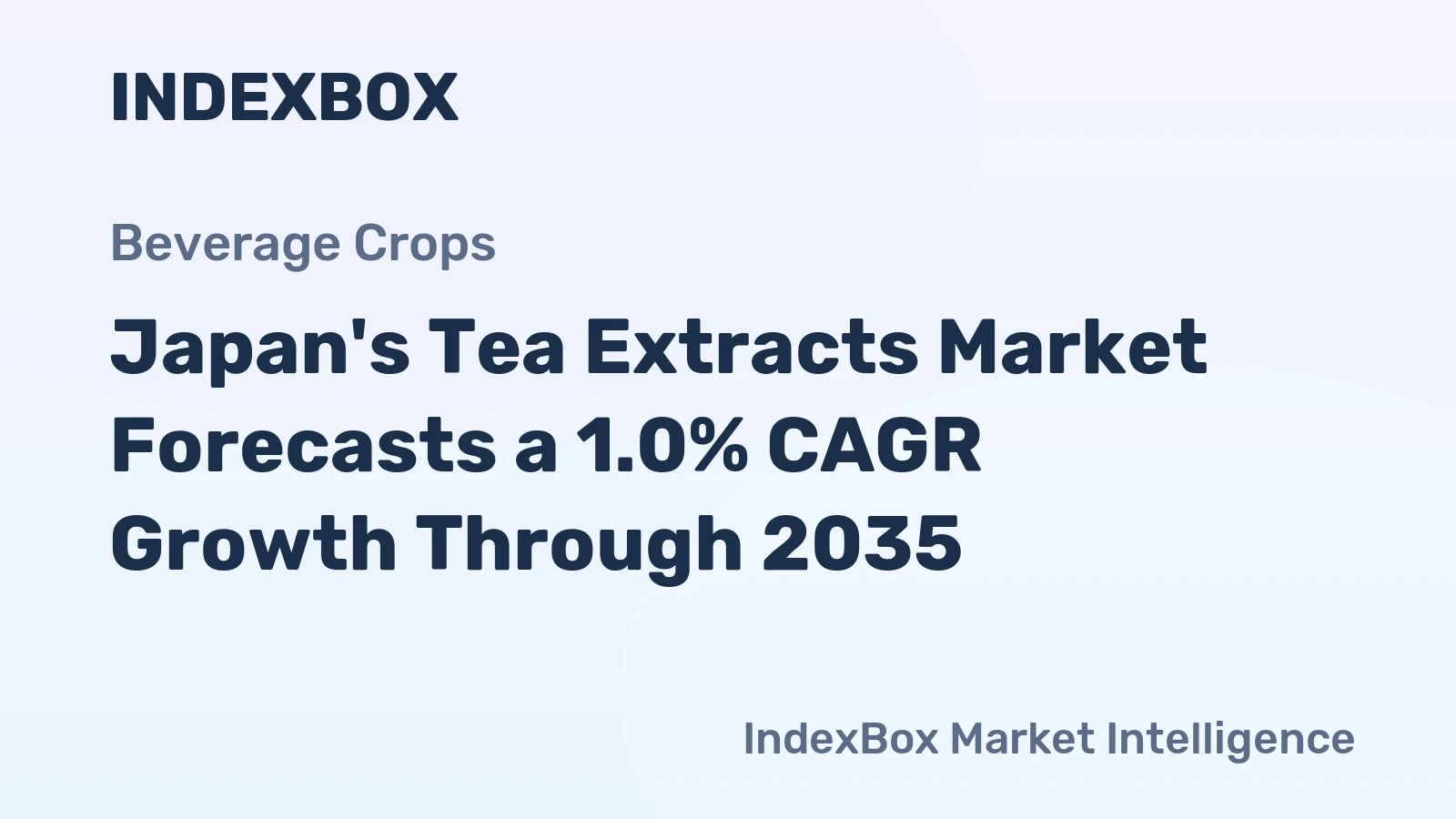 Japan's Tea Extracts Market Forecasts a 1.0% CAGR Growth Through 2035