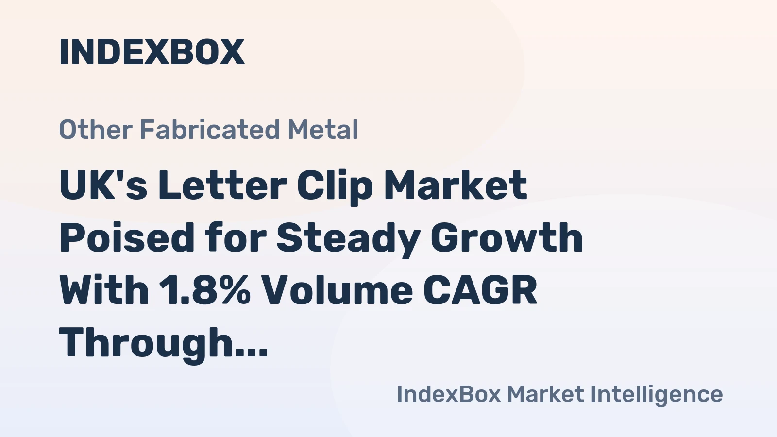 UK's Letter Clip Market Poised for Steady Growth With 1.8% Volume CAGR Through 2035