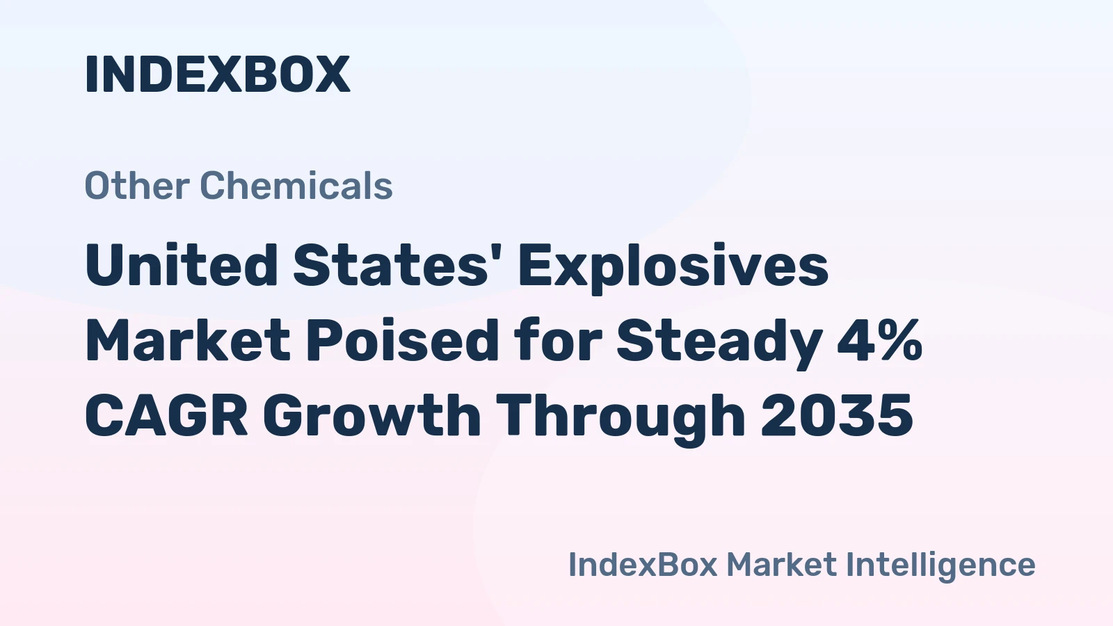 United States' Explosives Market Poised for Steady 4% CAGR Growth Through 2035
