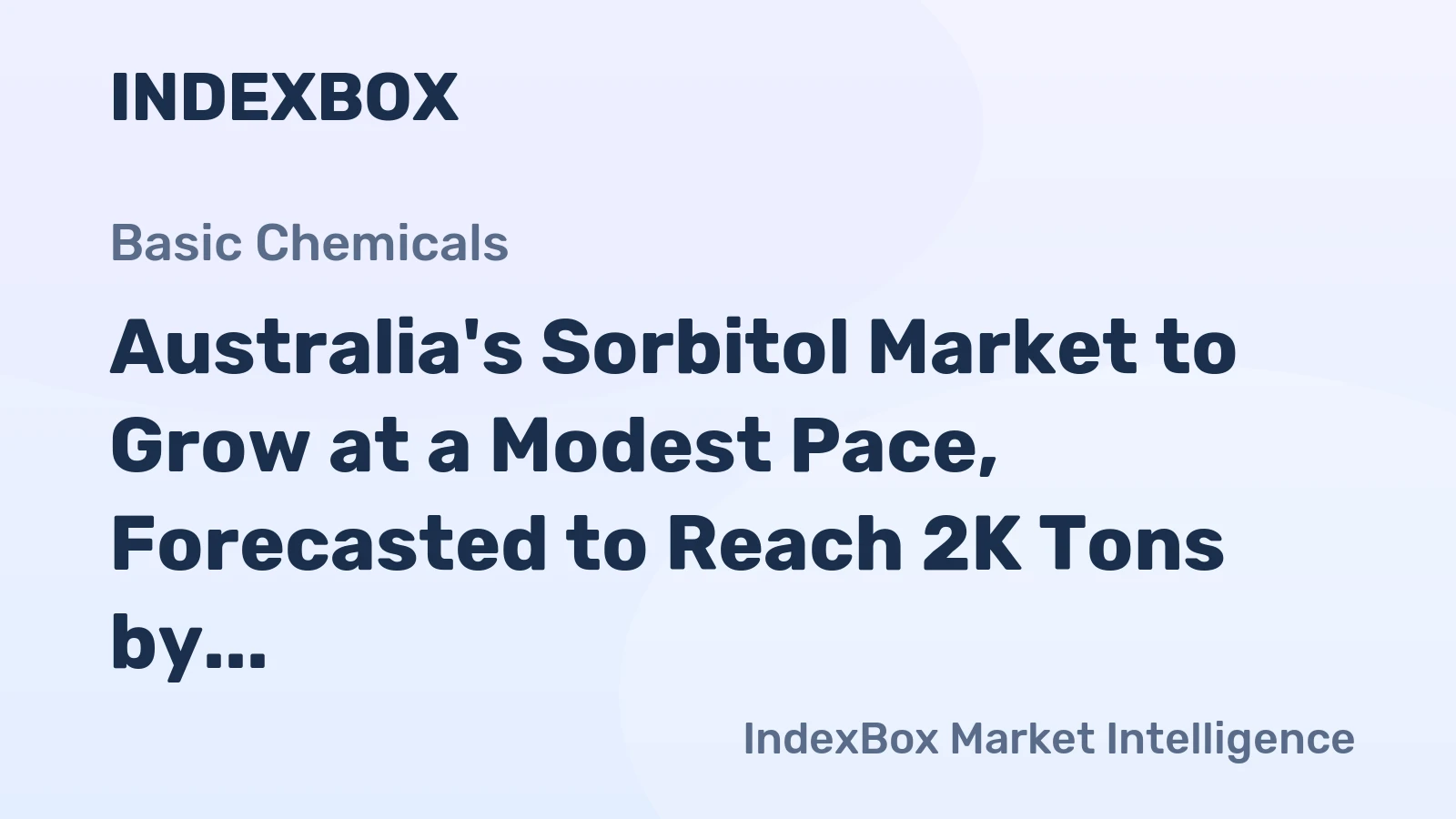 Australia's Sorbitol Market to Grow at a Modest Pace, Forecasted to Reach 2K Tons by 2035