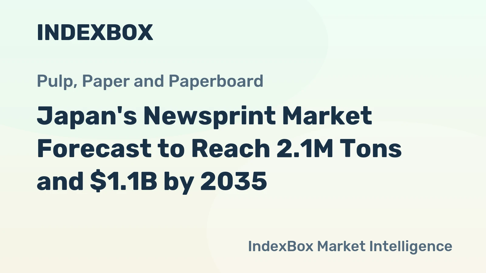 Japan's Newsprint Market Forecast to Reach 2.1M Tons and $1.1B by 2035
