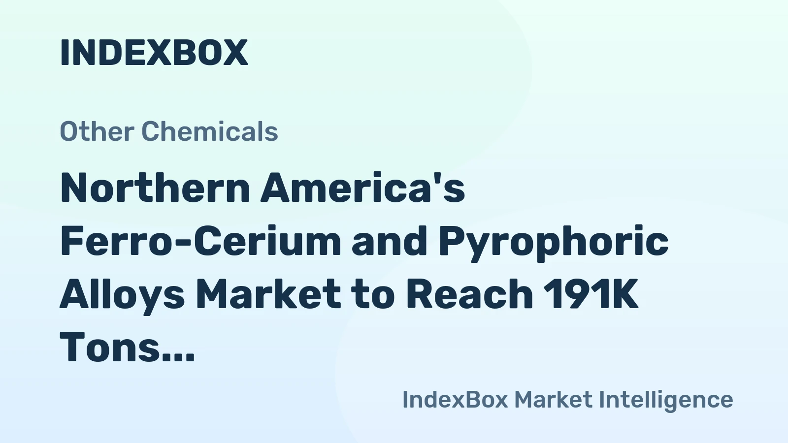 Northern America's Ferro-Cerium and Pyrophoric Alloys Market to Reach 191K Tons and $2.2B by 2035