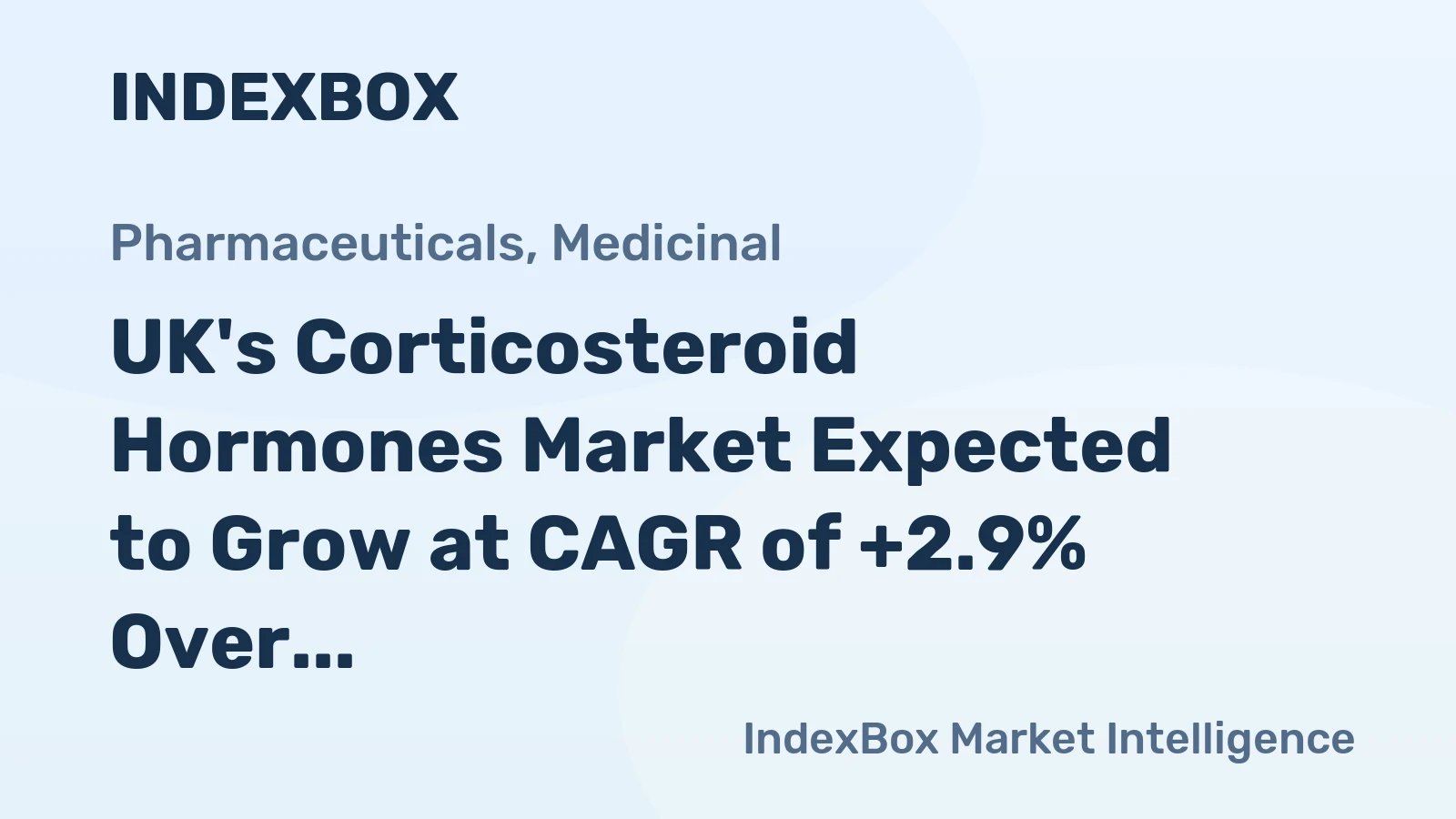 UK's Corticosteroid Hormones Market Expected to Grow at CAGR of +2.9% Over Next Decade, Reaching $1.1B by 2035