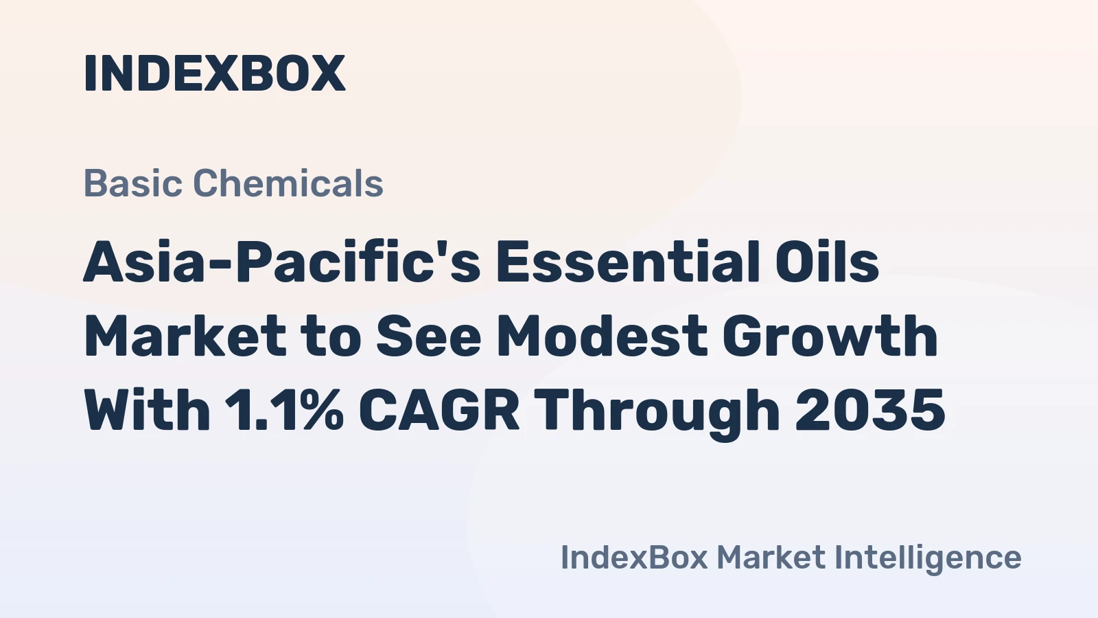 Asia-Pacific's Essential Oils Market to See Modest Growth With 1.1% CAGR Through 2035