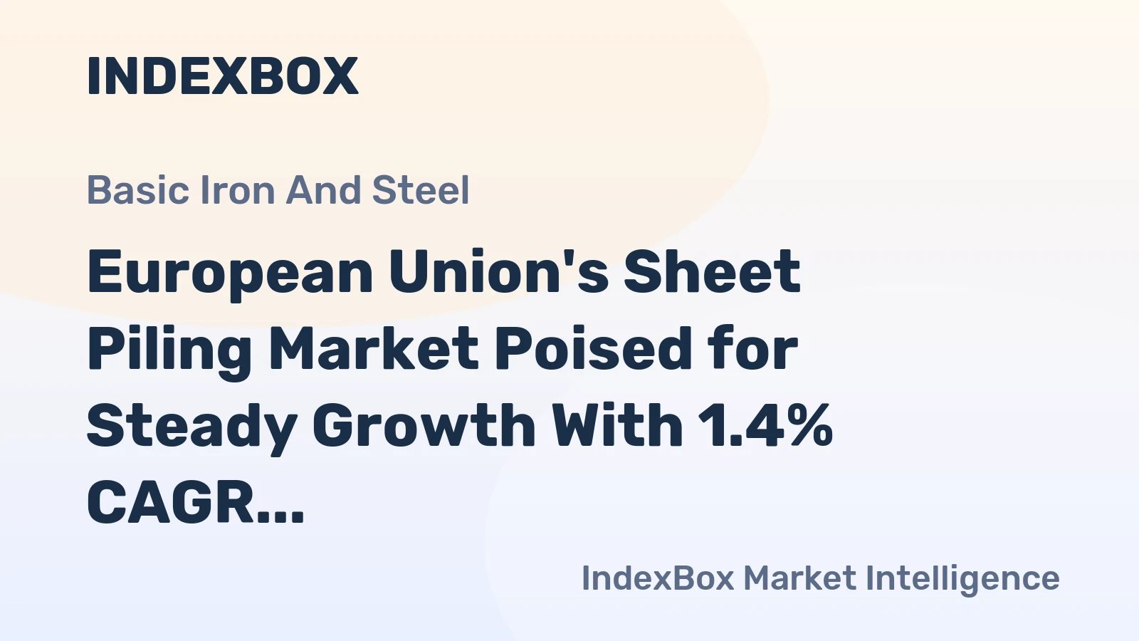 European Union's Sheet Piling Market Poised for Steady Growth With 1.4% CAGR Through 2035