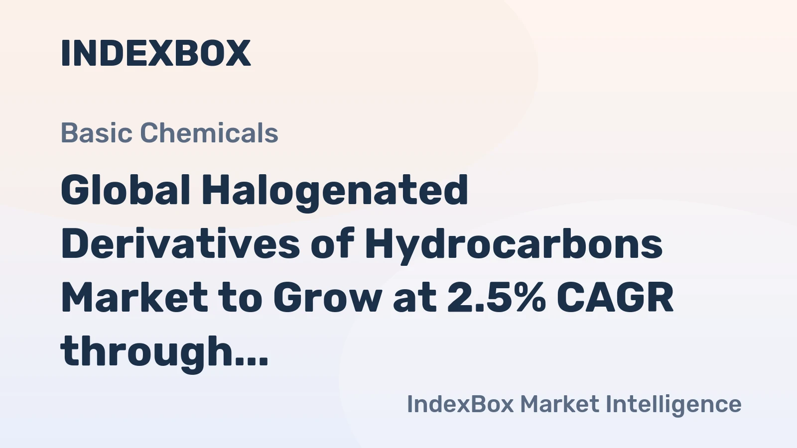 Global Halogenated Derivatives of Hydrocarbons Market to Grow at 2.5% CAGR through 2030