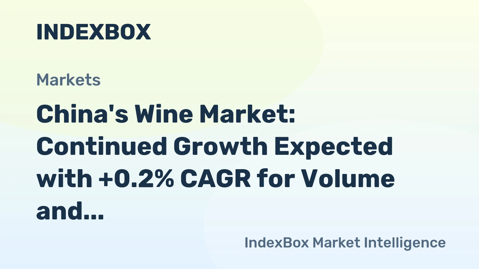 China's Wine Market: Continued Growth Expected with +0.2% CAGR for Volume and +1.4% CAGR for Value from 2024-2035