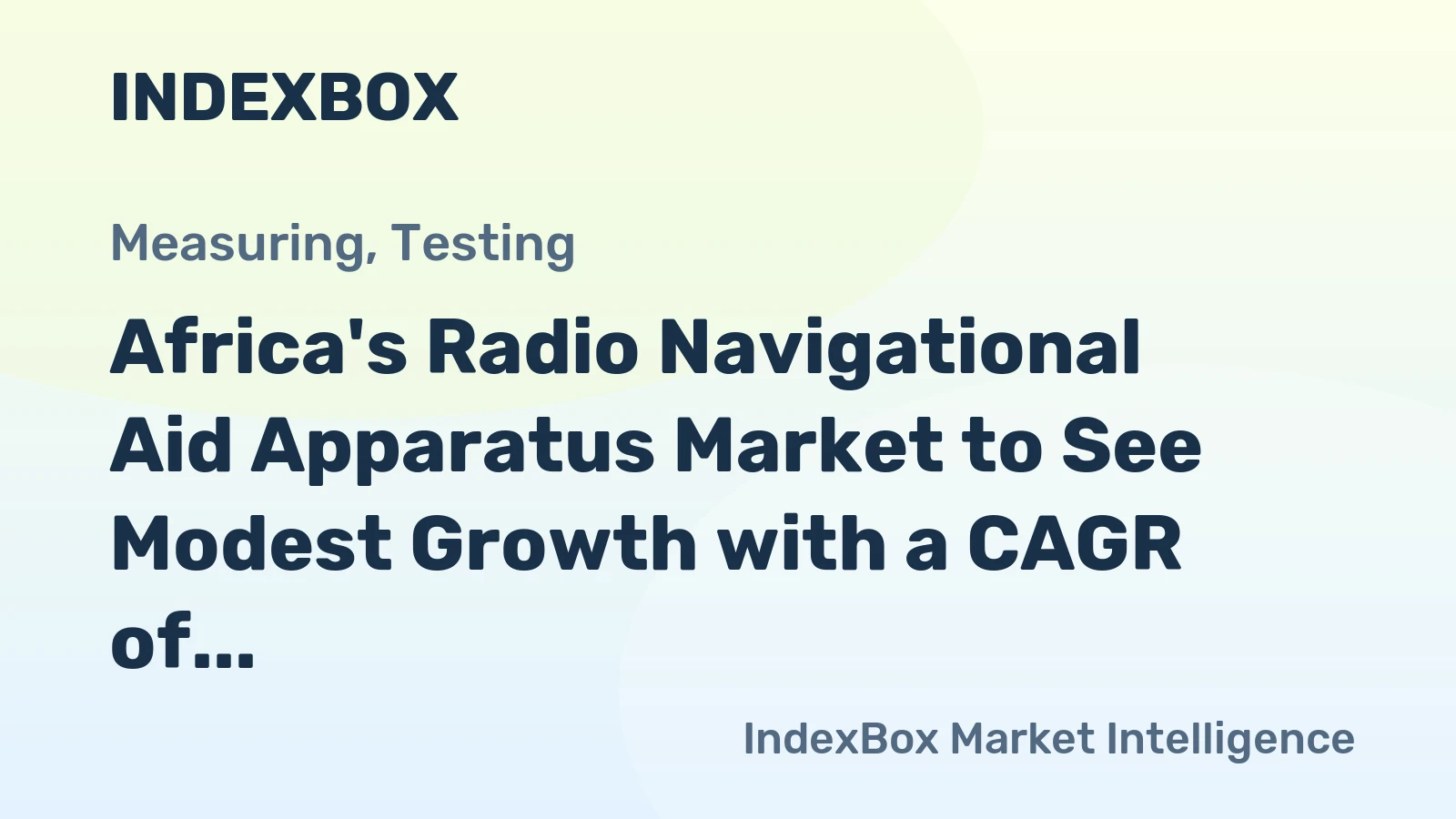 Africa's Radio Navigational Aid Apparatus Market to See Modest Growth with a CAGR of +0.7% by 2035