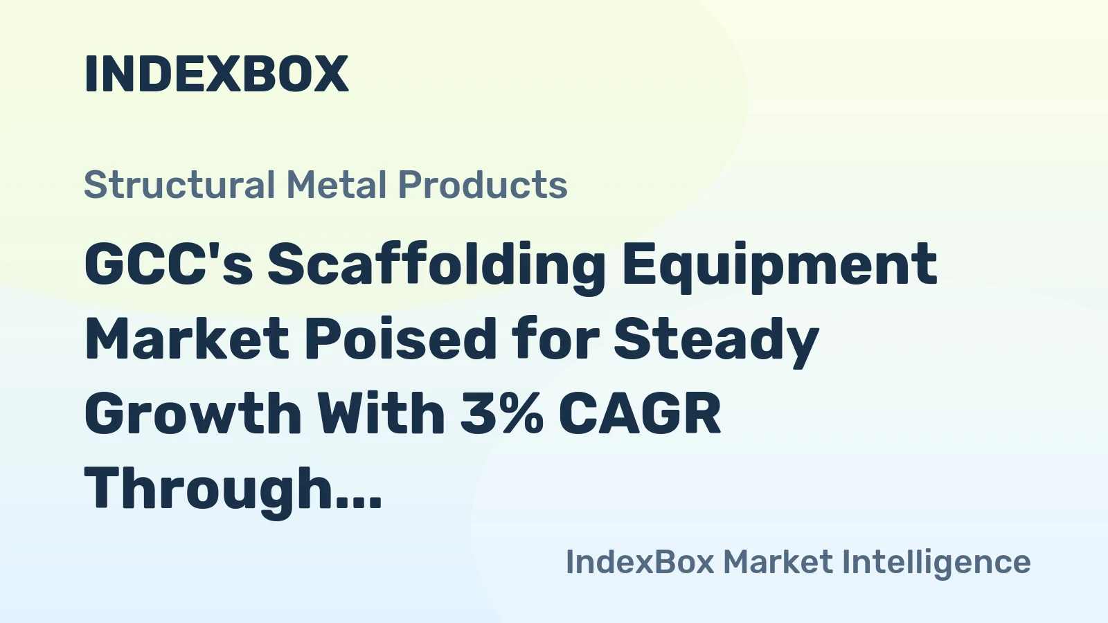 GCC's Scaffolding Equipment Market Poised for Steady Growth With 3% CAGR Through 2035