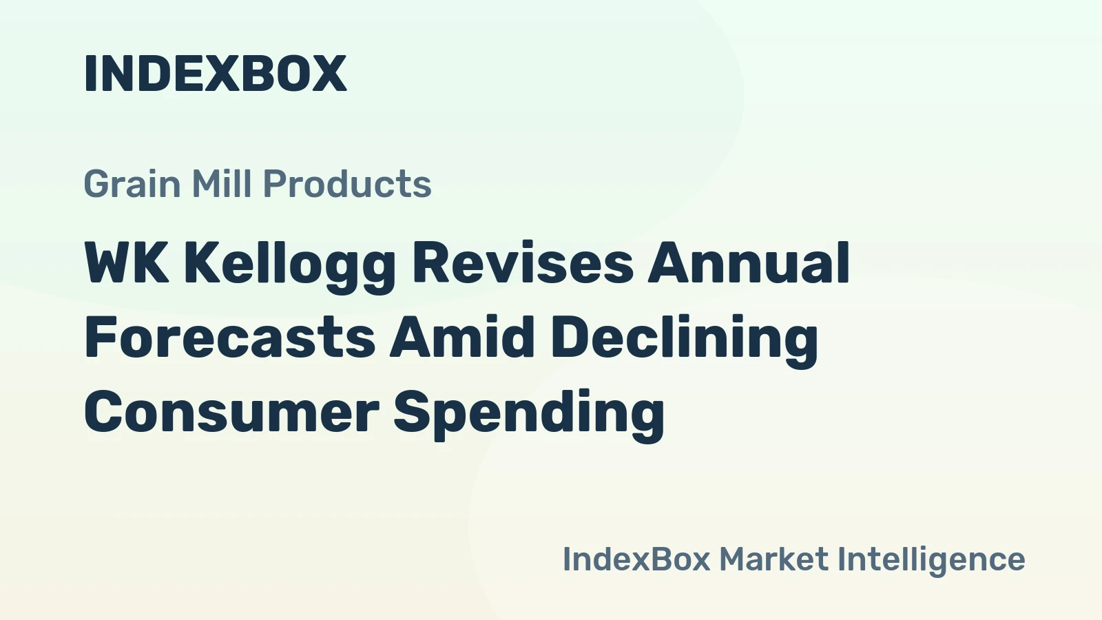 WK Kellogg Revises Annual Forecasts Amid Declining Consumer Spending