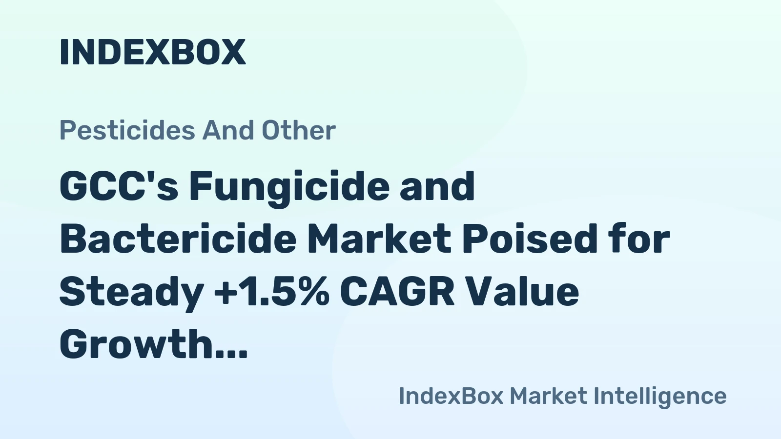 GCC's Fungicide and Bactericide Market Poised for Steady +1.5% CAGR Value Growth Through 2035