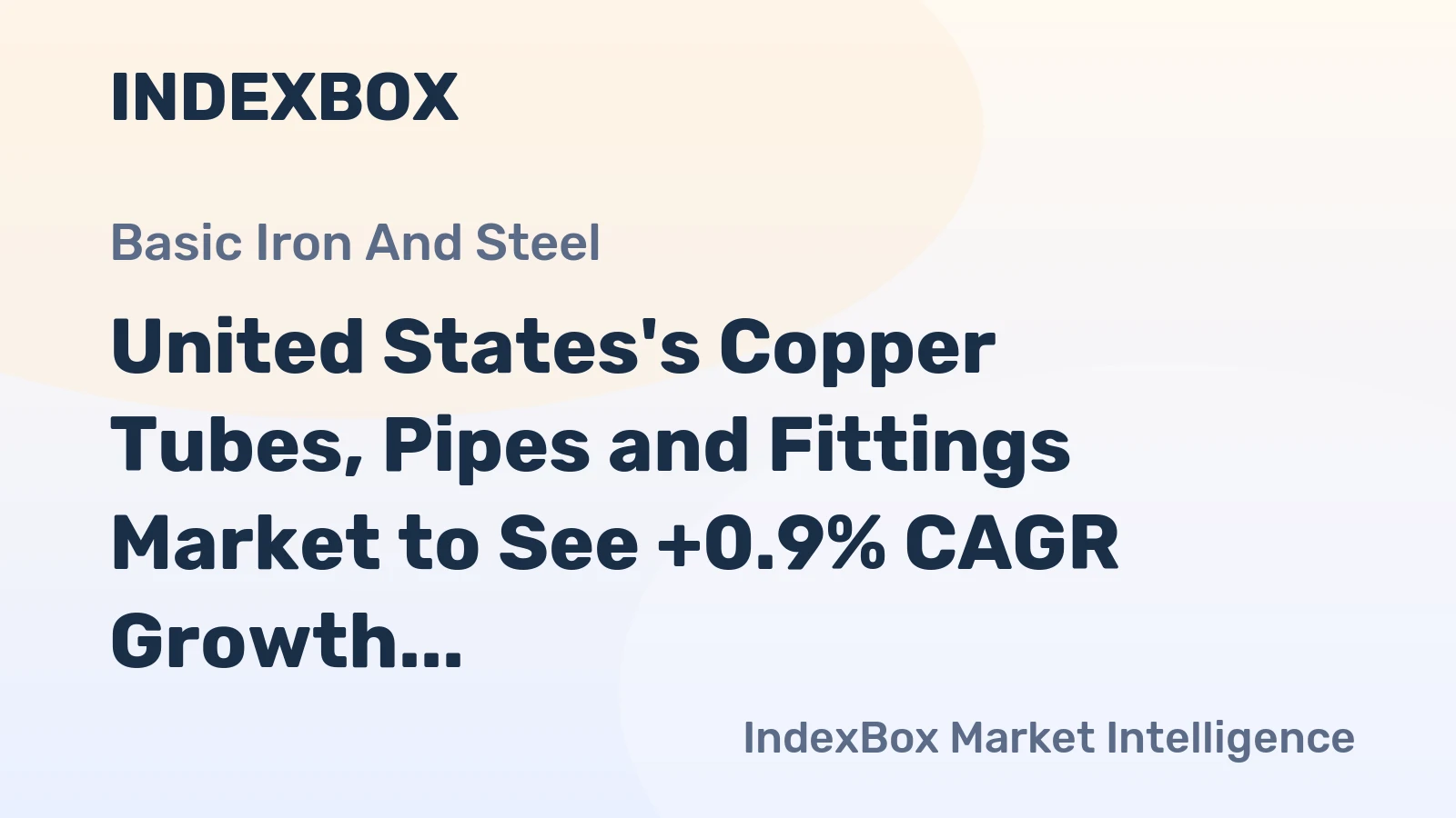 United States's Copper Tubes, Pipes and Fittings Market to See +0.9% CAGR Growth Through 2035