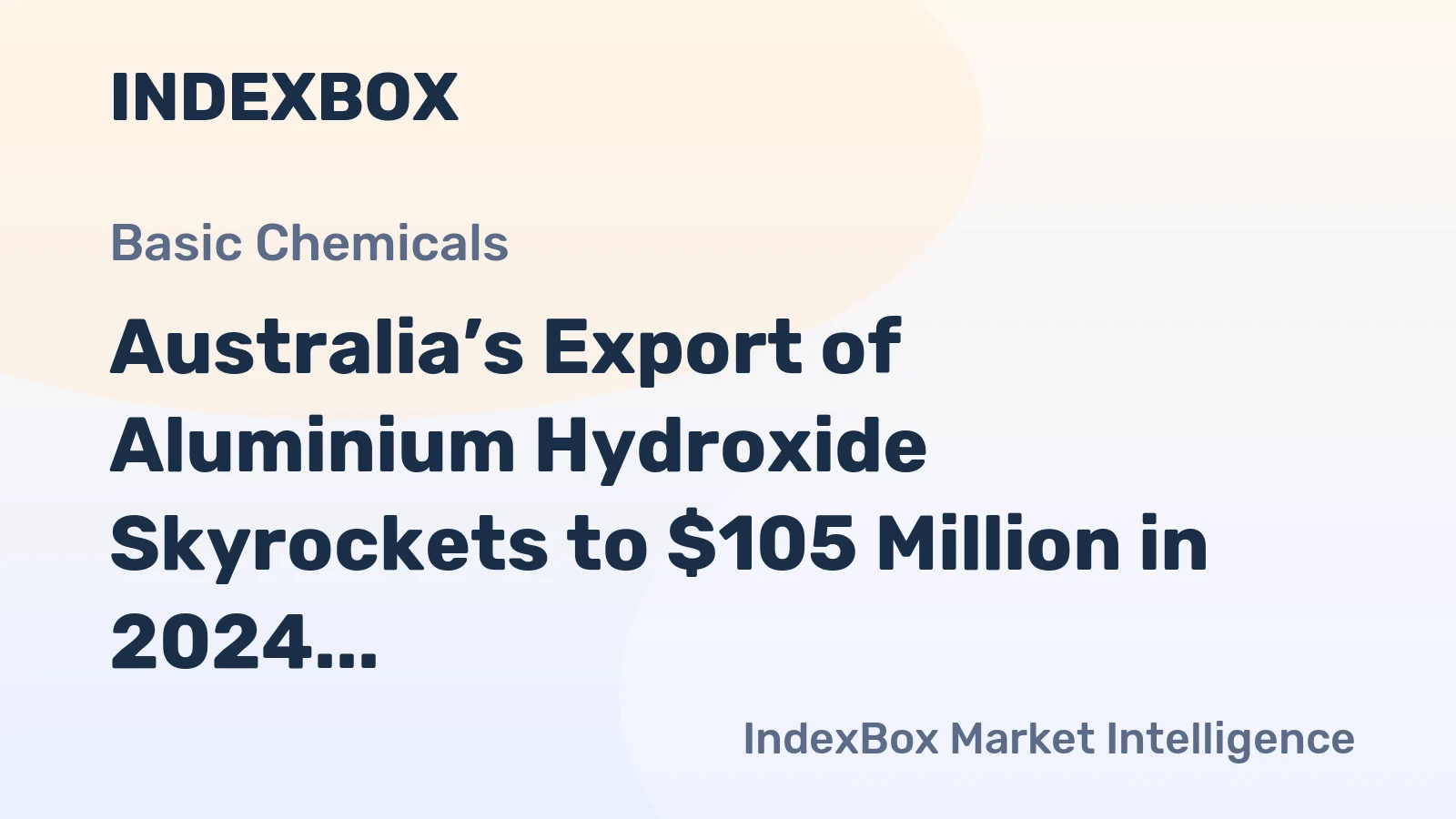 Australia’s Export of Aluminium Hydroxide Skyrockets to $105 Million in 2024