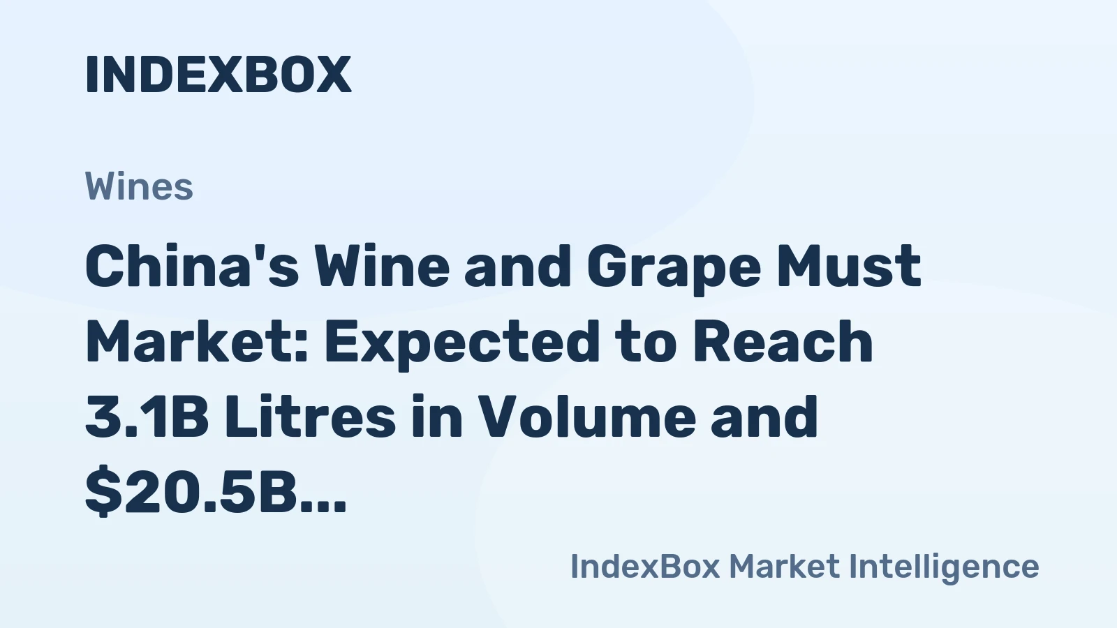 China's Wine and Grape Must Market: Expected to Reach 3.1B Litres in Volume and $20.5B in Value by 2035