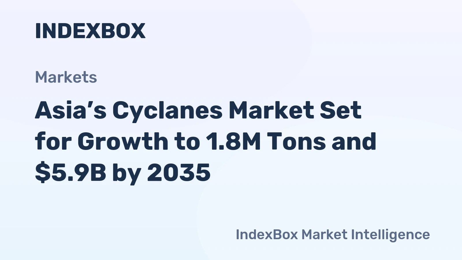 Asia’s Cyclanes Market Set for Growth to 1.8M Tons and $5.9B by 2035