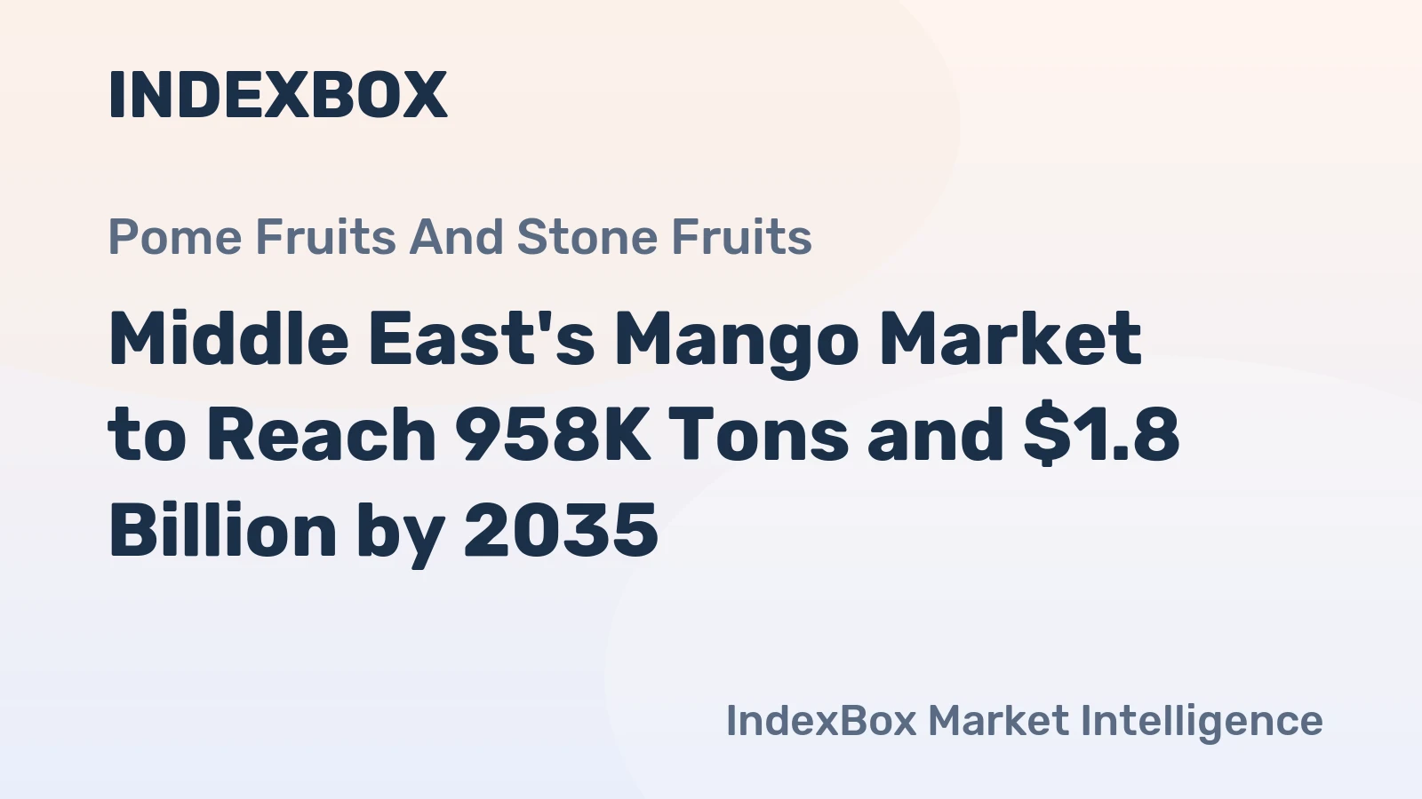 Middle East's Mango Market to Reach 958K Tons and $1.8 Billion by 2035