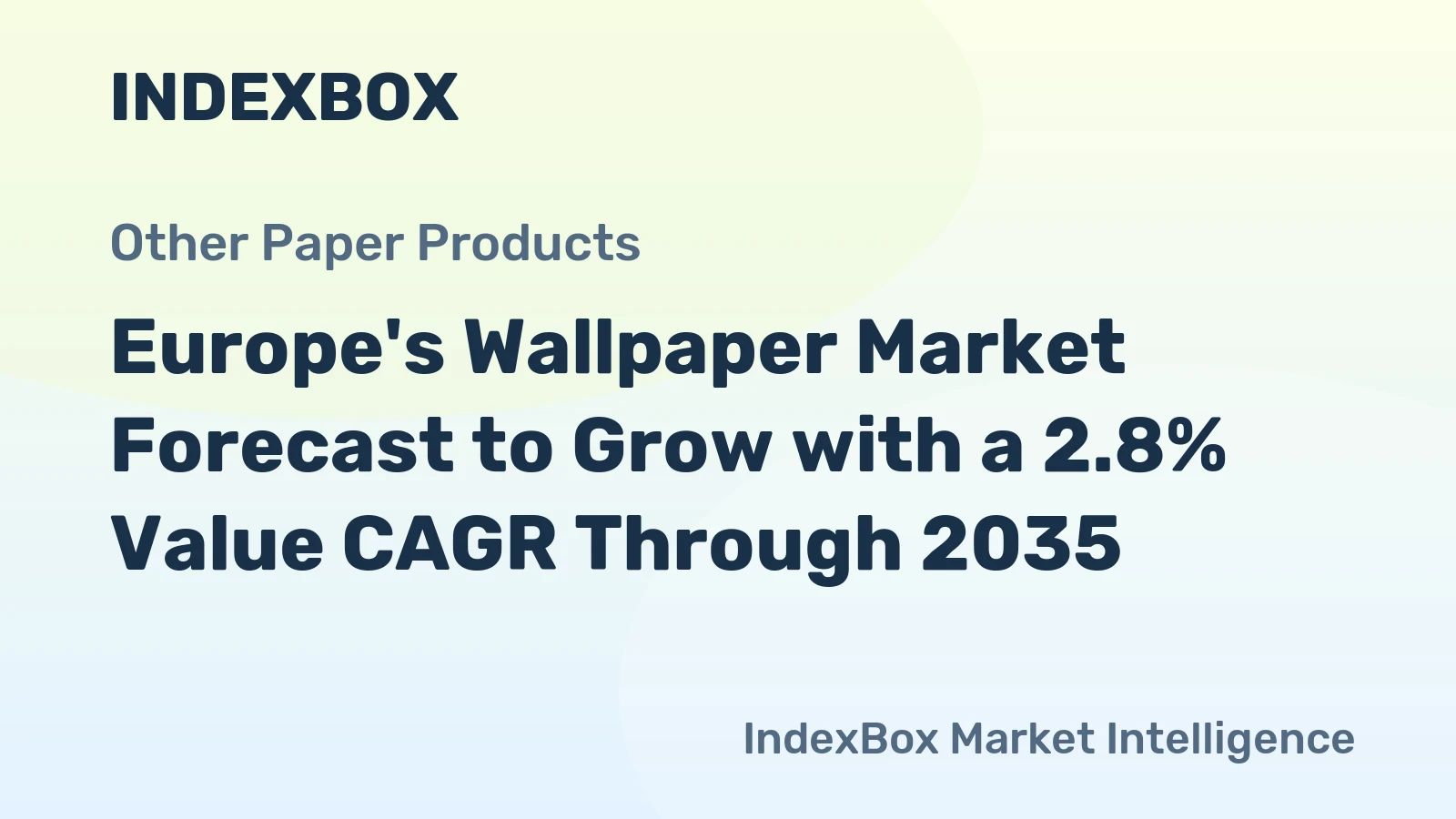 Europe's Wallpaper Market Forecast to Grow with a 2.8% Value CAGR Through 2035