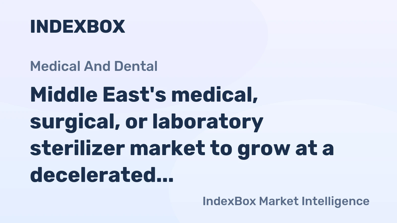 Middle East's medical, surgical, or laboratory sterilizer market to grow at a decelerated CAGR of +1.1%, reaching 258K units by 2035.