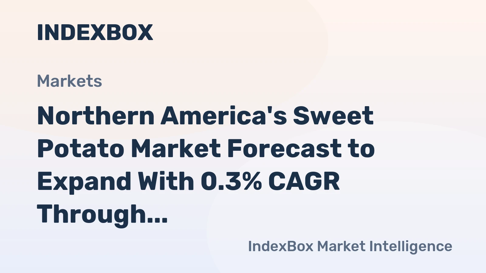 Northern America's Sweet Potato Market Forecast to Expand With 0.3% CAGR Through 2035