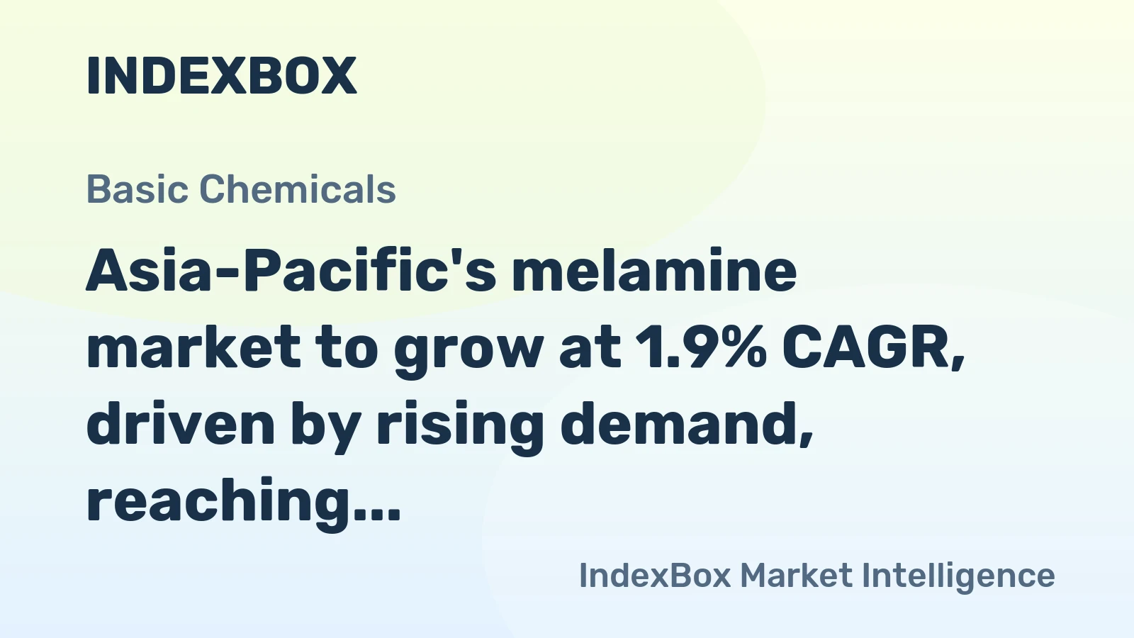 Asia-Pacific's melamine market to grow at 1.9% CAGR, driven by rising demand, reaching 419K tons by 2035.