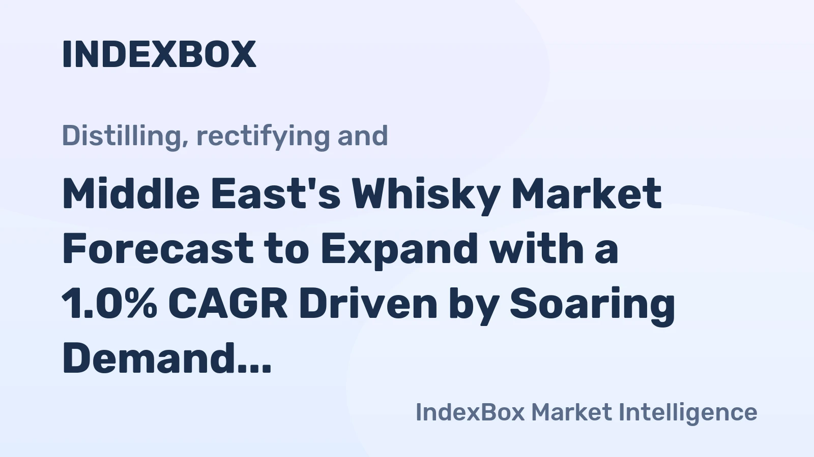 Middle East's Whisky Market Forecast to Expand with a 1.0% CAGR Driven by Soaring Demand