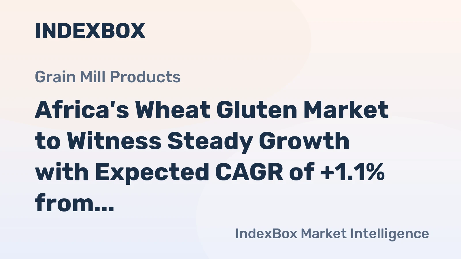 Africa's Wheat Gluten Market to Witness Steady Growth with Expected CAGR of +1.1% from 2024 to 2035