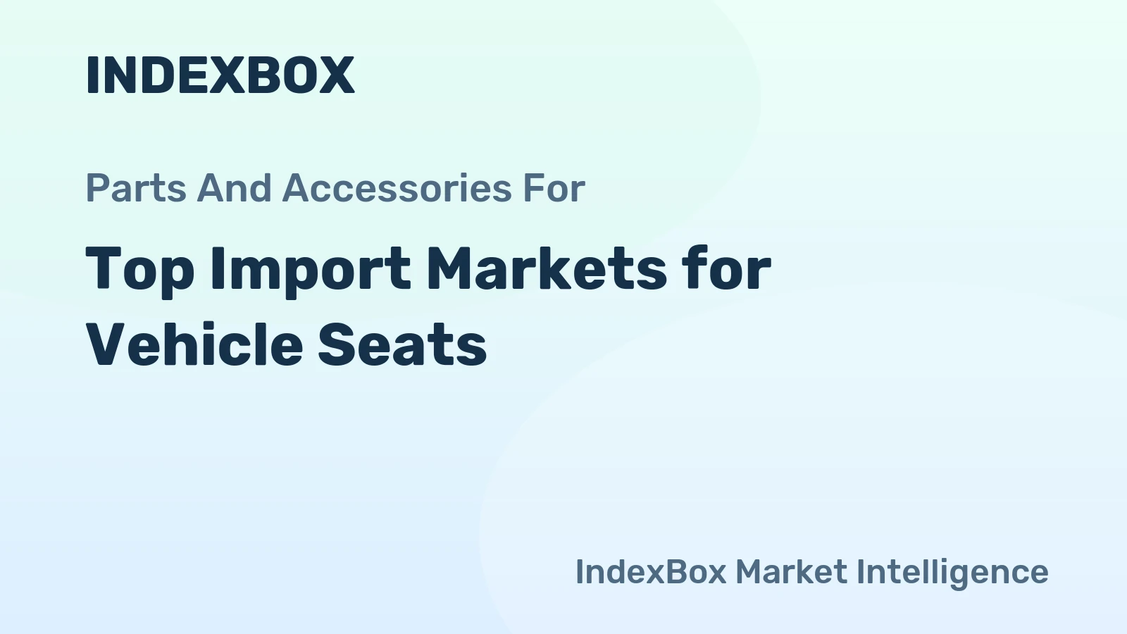 Top Import Markets for Vehicle Seats