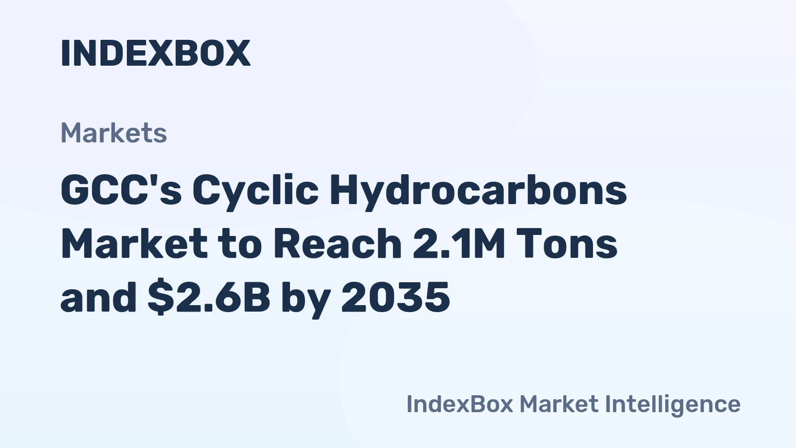 GCC's Cyclic Hydrocarbons Market to Reach 2.1M Tons and $2.6B by 2035
