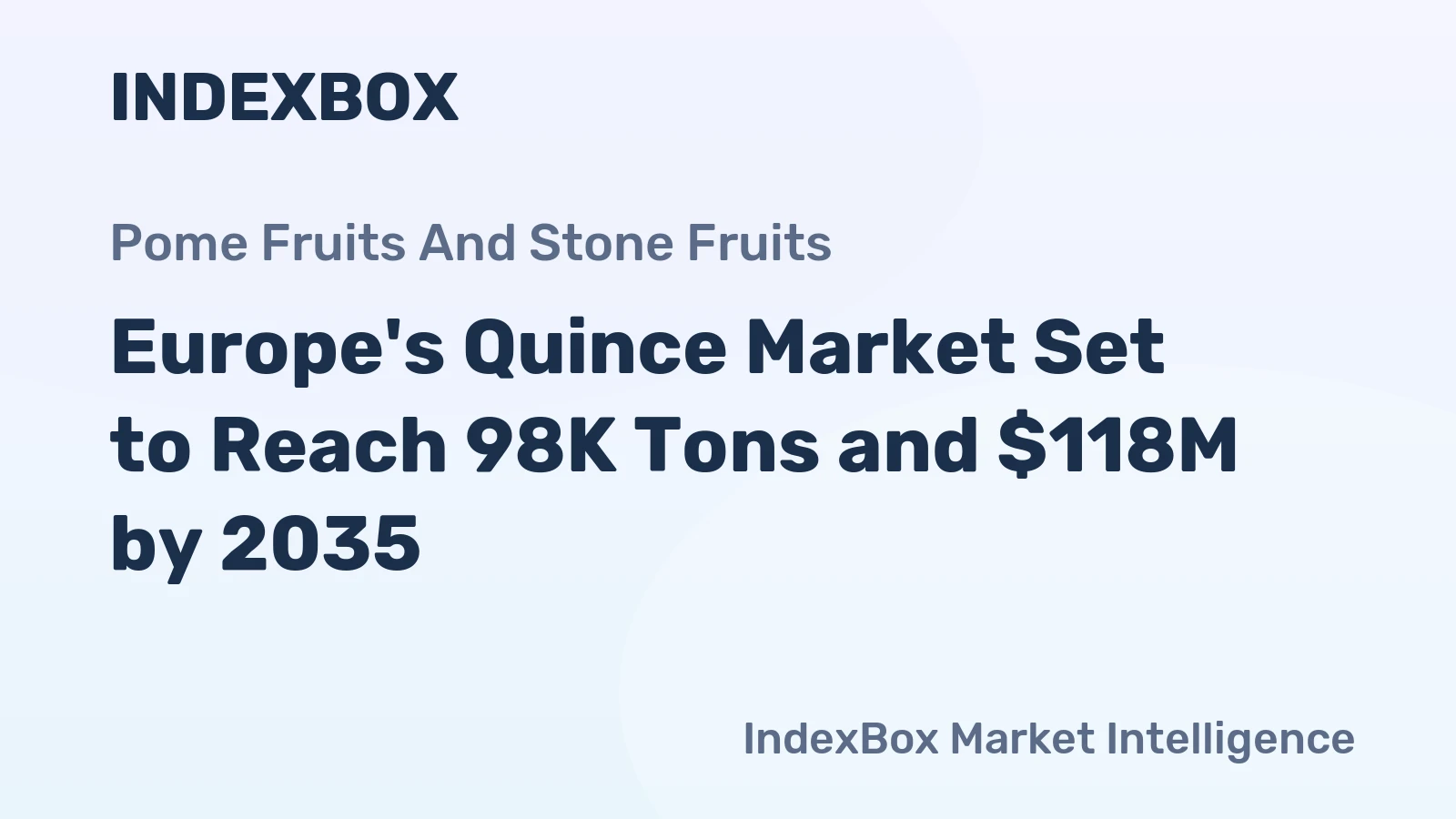Europe's Quince Market Set to Reach 98K Tons and $118M by 2035