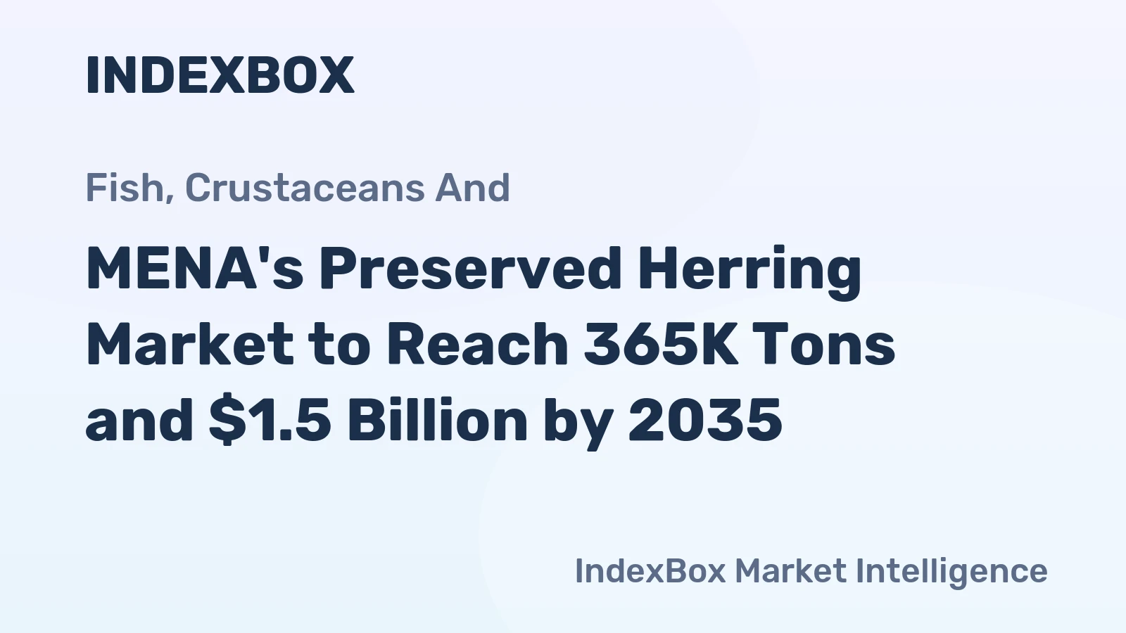 MENA's Preserved Herring Market to Reach 365K Tons and $1.5 Billion by 2035