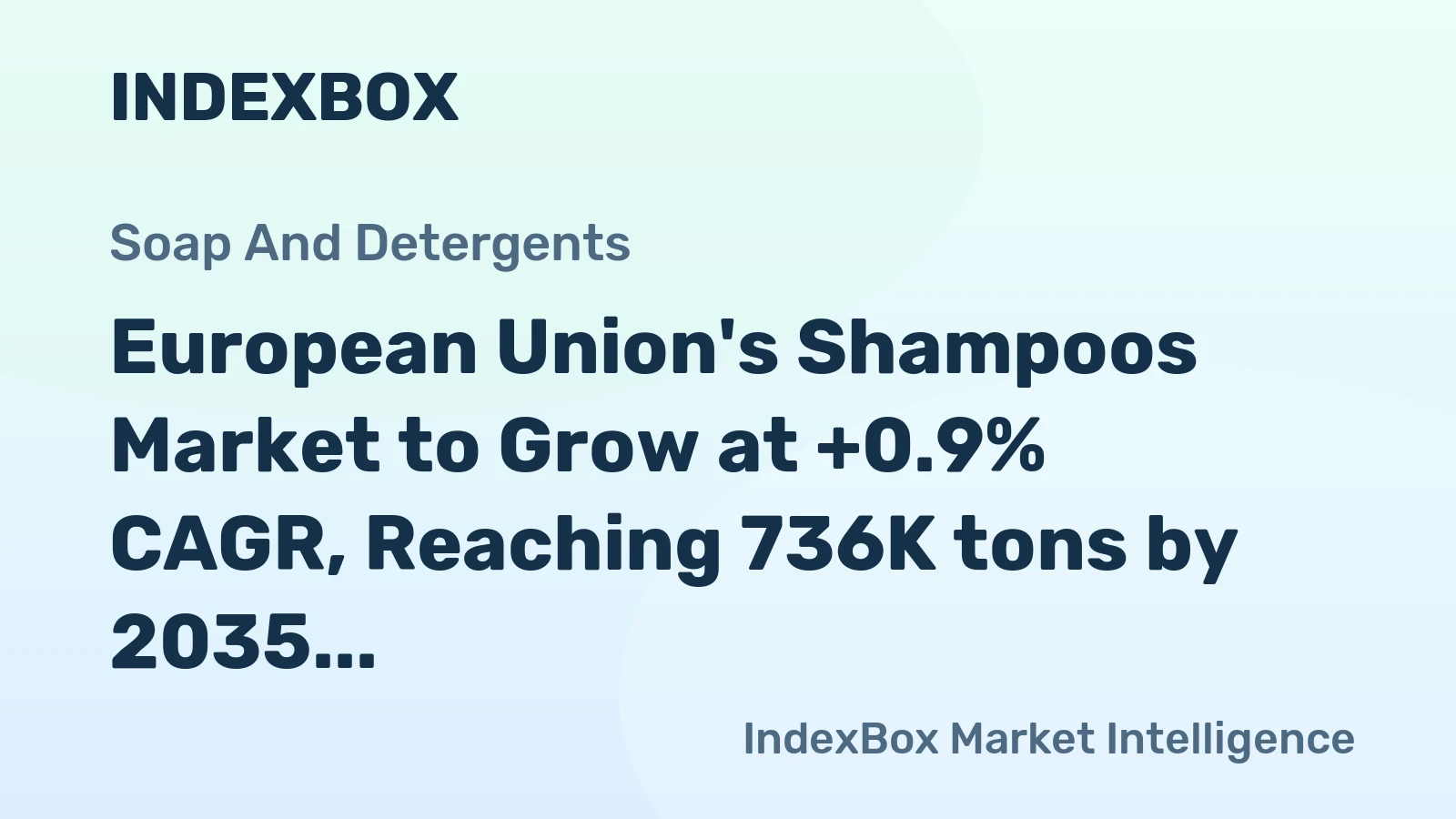 European Union's Shampoos Market to Grow at +0.9% CAGR, Reaching 736K tons by 2035