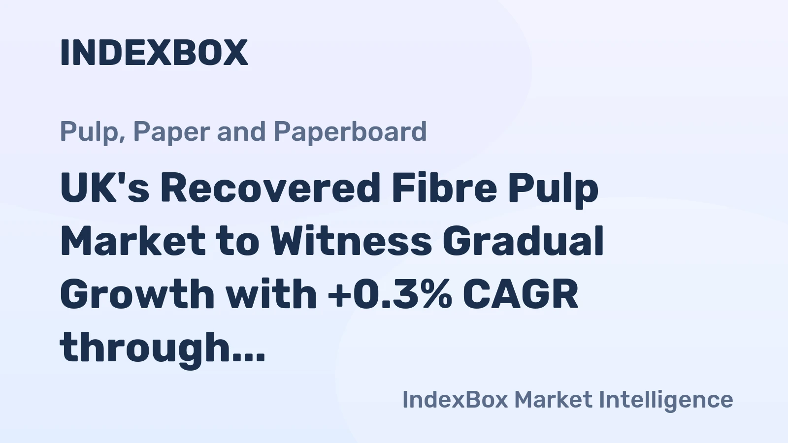 UK's Recovered Fibre Pulp Market to Witness Gradual Growth with +0.3% CAGR through 2035