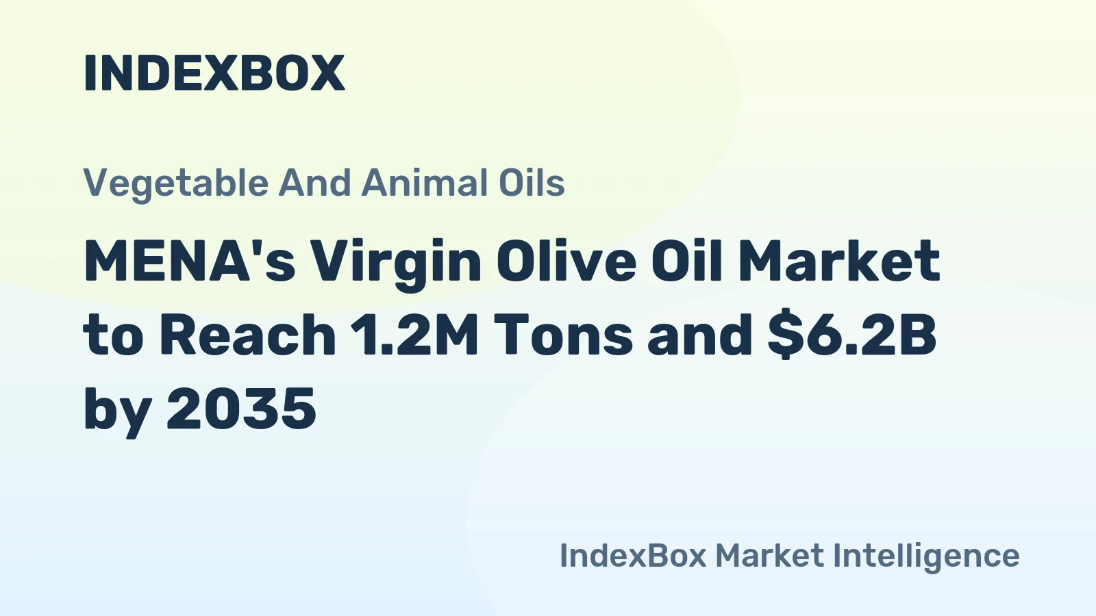 MENA's Virgin Olive Oil Market to Reach 1.2M Tons and $6.2B by 2035