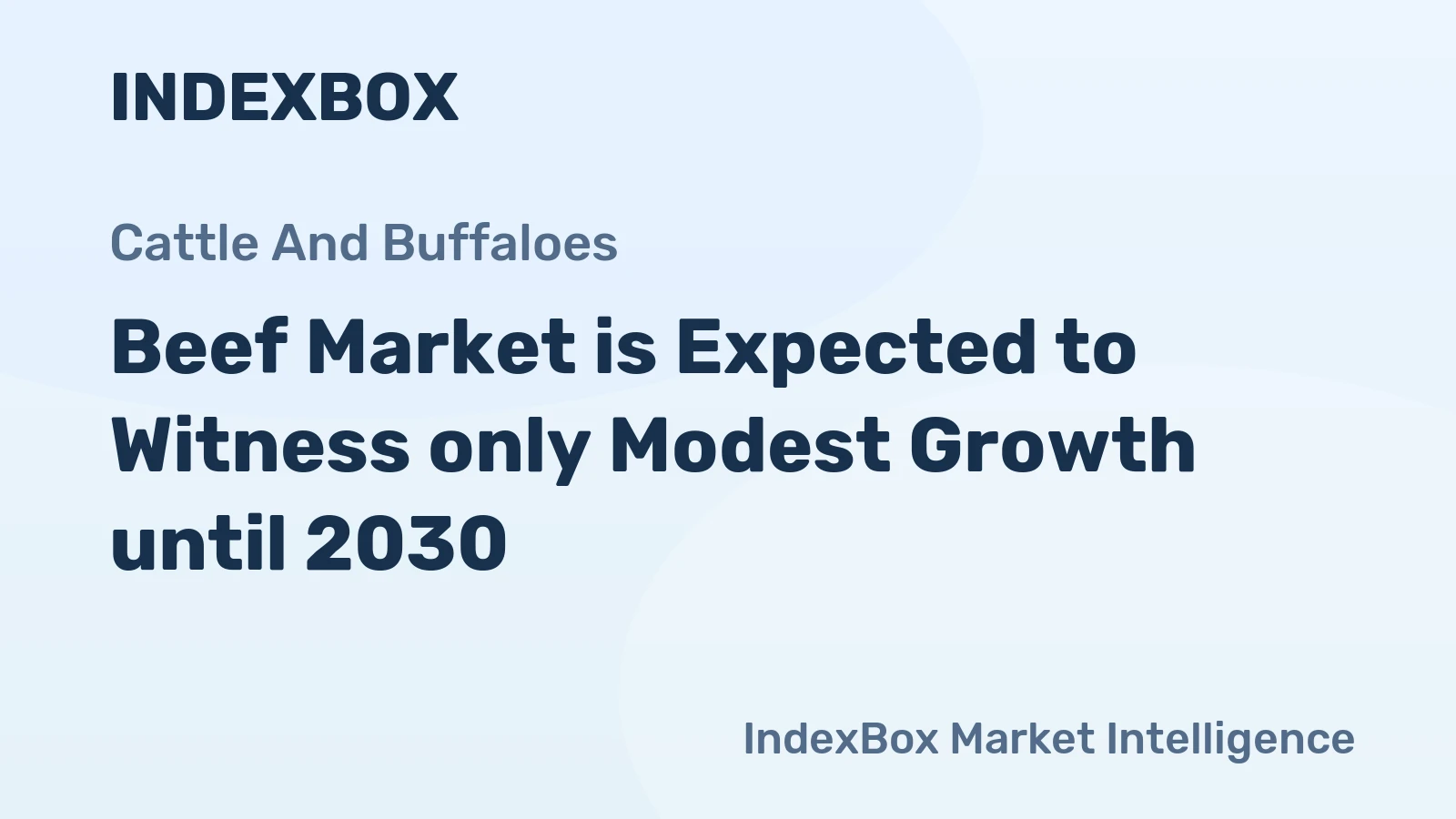 Beef Market is Expected to Witness only Modest Growth until 2030