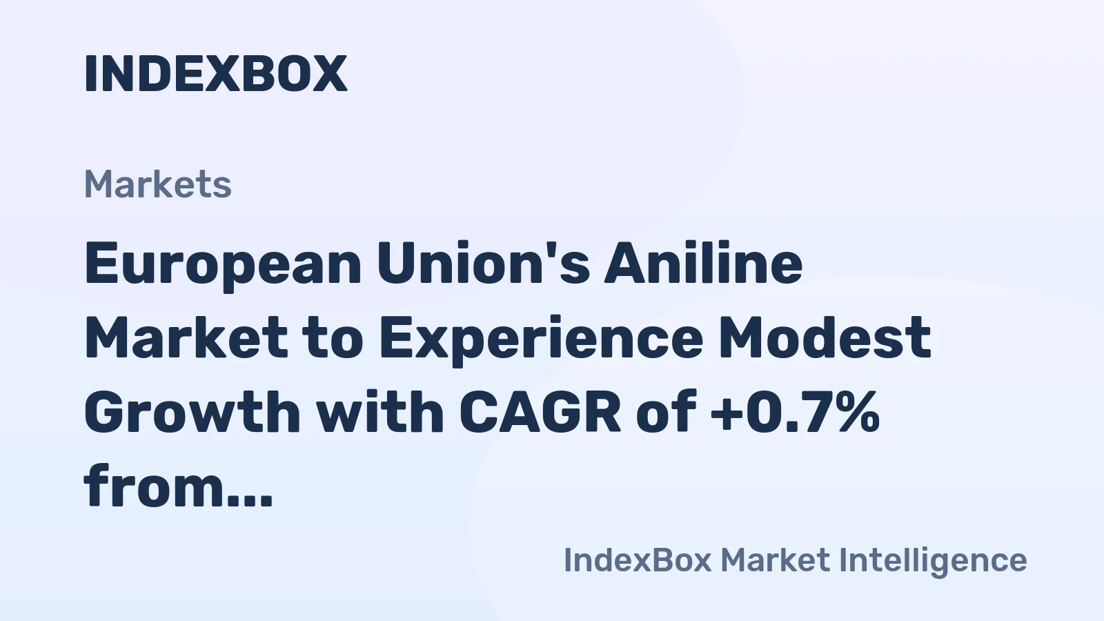 European Union's Aniline Market to Experience Modest Growth with CAGR of +0.7% from 2024 to 2035